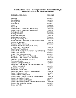 Types of fields and field data typesMicrosoft Docs Doc Template | pdfFiller