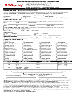 Fillable Online Fillable Online Enrollment Form - CVS Specialty Fax ...