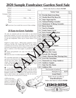 Fillable Online 60 Free Seed Catalogs and Plant Catalogs for Your ...