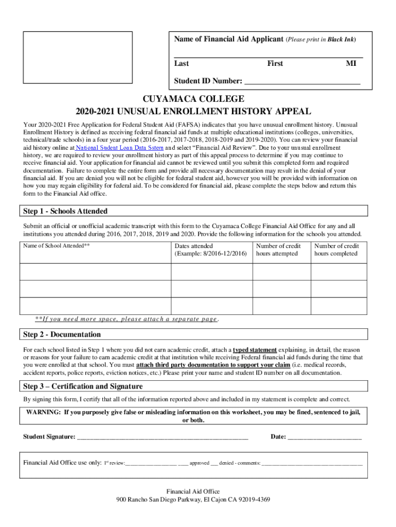 Fillable Online Your 2020-2021 Free Application for Federal Student Aid ...