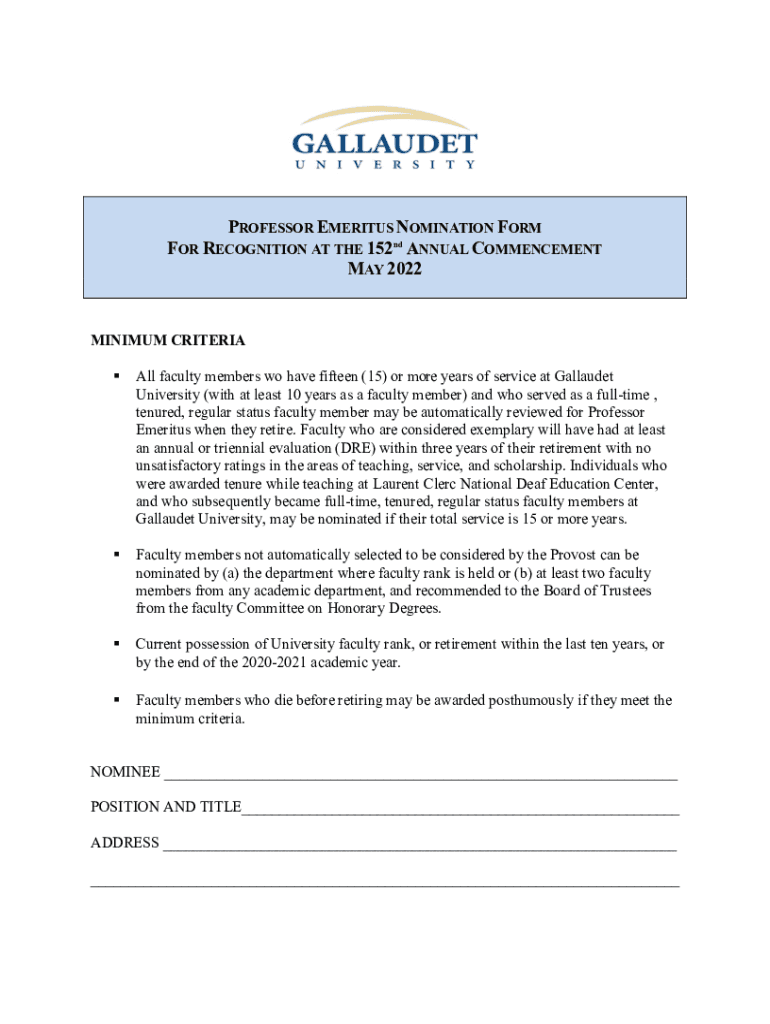 Fillable Online professor-emeritus-nomination-form-2020.docx Fax Email ...