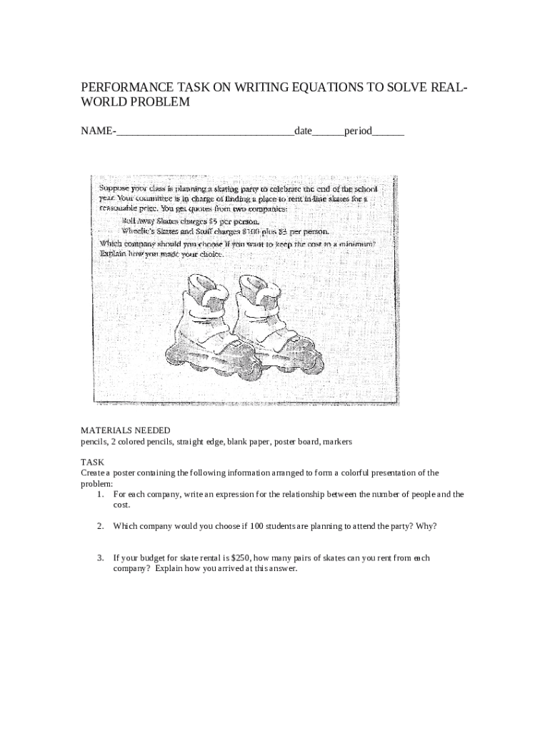 9 Magical Activities for Real World Equations Problems - Idea ... Doc ...