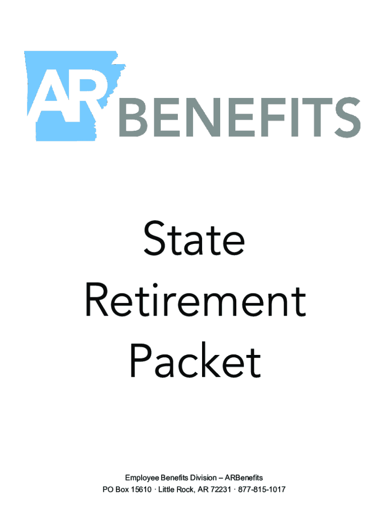 Fillable Online State Retirement Packet - Arkansas Department of ...