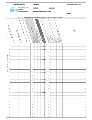 Fillable Online Commercial Facility Irrigation Assessment Form Part 2 ...