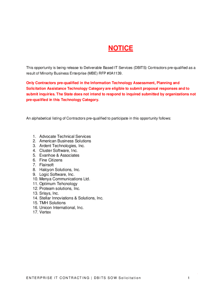 Fillable Online procure ohio DBITS SOW BUSTR OTTER 120415 JF Edits.docx ...