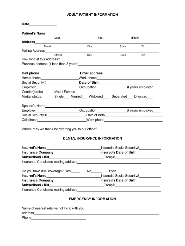 Fillable Online FAQ On Access to Patient Information by Friends and ...