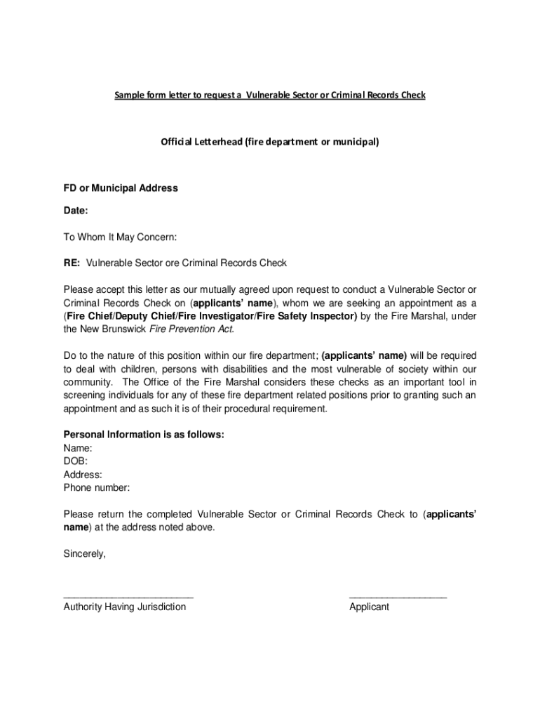 Fillable Online www2 gnb Official Letterhead (fire department or ...