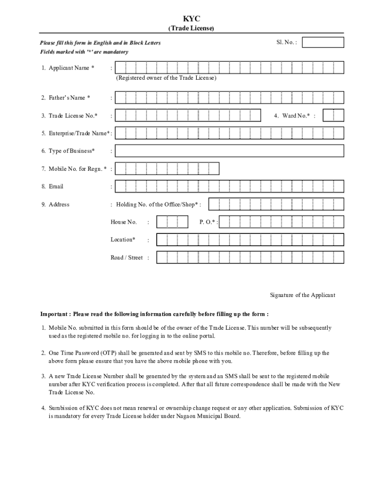 Fillable Online KYC Form 2.xlsx Fax Email Print - pdfFiller