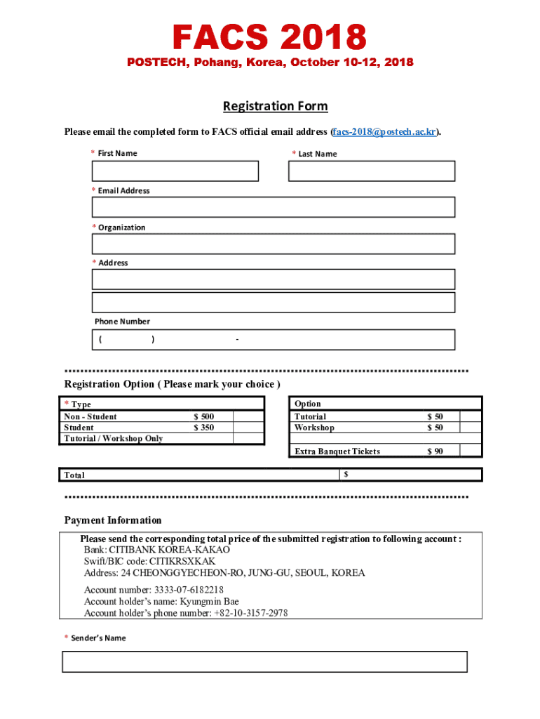 Fillable Online FACS-offline-registration-form Fax Email Print - pdfFiller