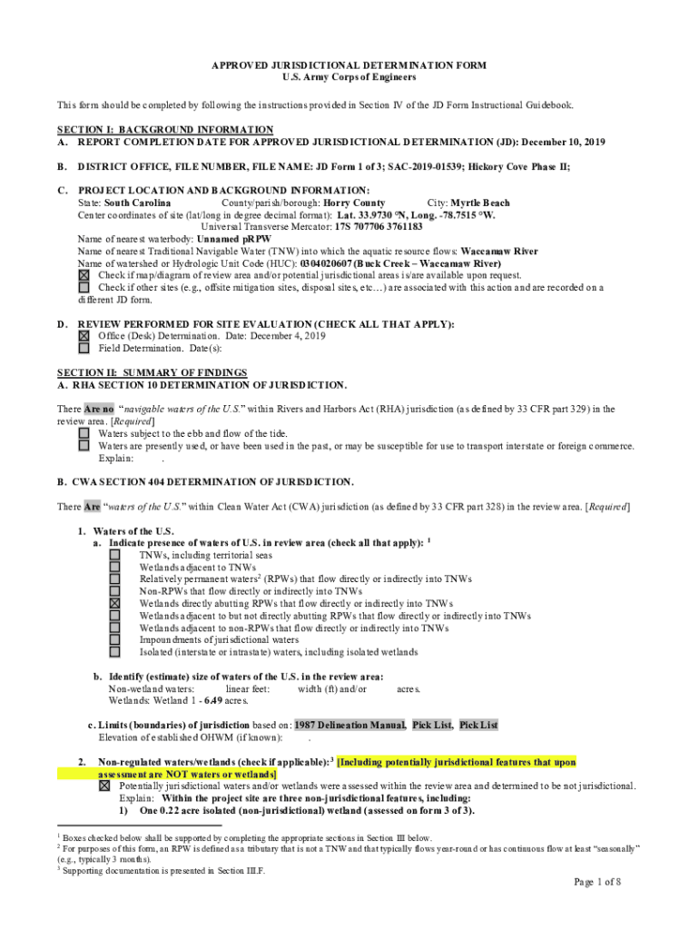 Fillable Online SAC-2019-01539Forms1-3of3HickoryCovePhaseII. approved ...