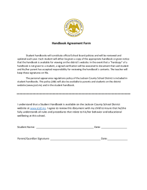 Fillable Online 10+ Student and Parent Handbook Templates in PDFWord ...
