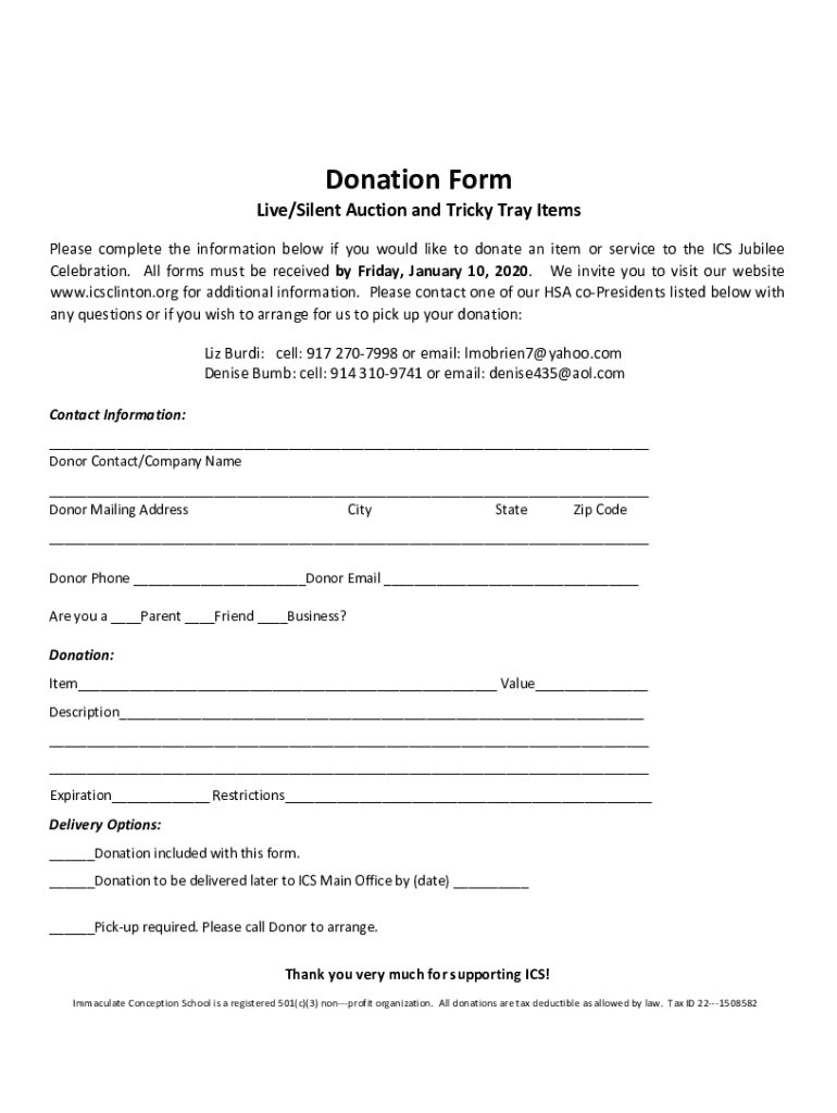 Fillable Online Silent Auction Donation Request Letter: The How-To ...
