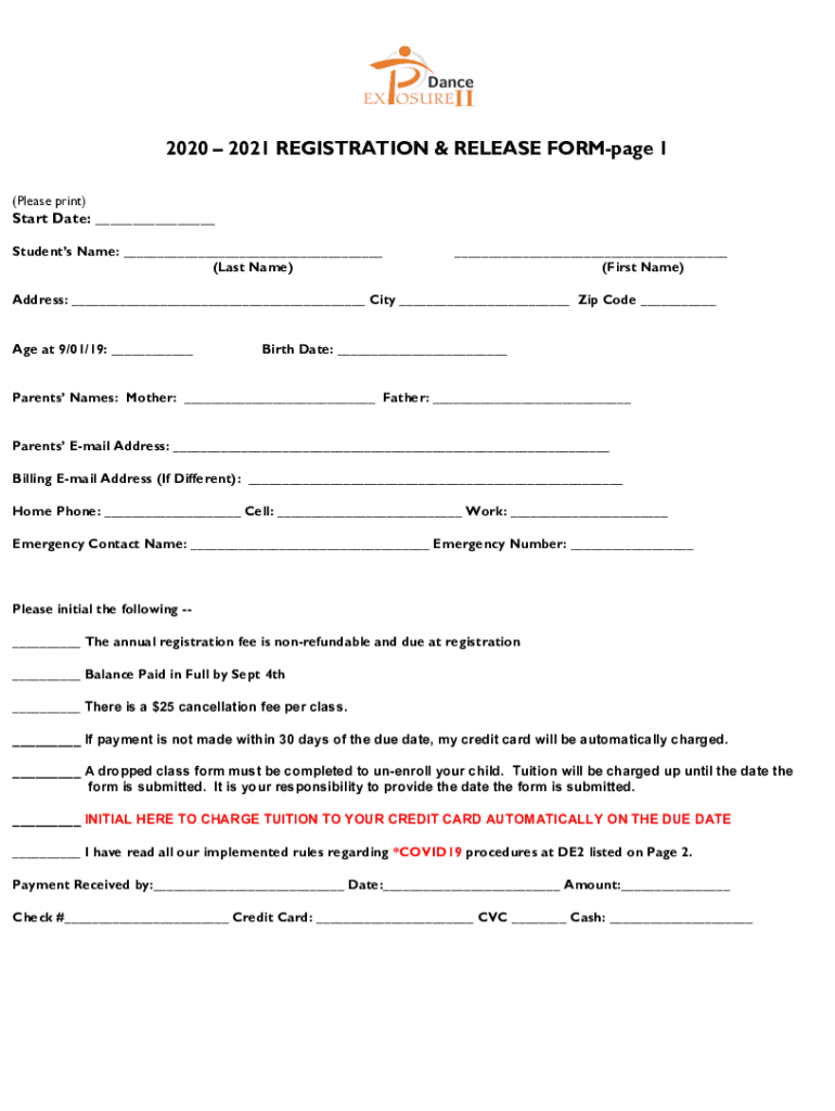 Fillable Online Undergraduate RegistrationOffice of the Registrar Fax ...