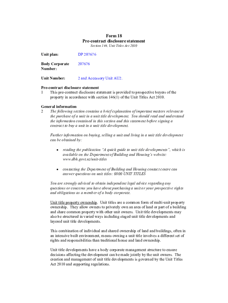 Fillable Online Form 18 (Unit 2) Fax Email Print - pdfFiller