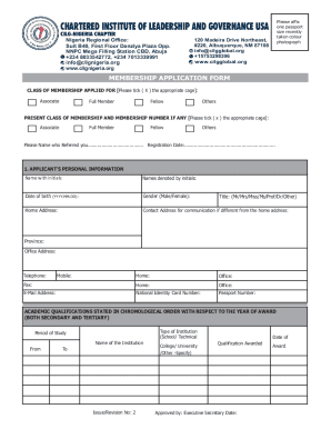 Fillable Online CILG FORM Fax Email Print - pdfFiller
