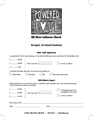 Fillable Online ERLC Pledge Form Fax Email Print - pdfFiller