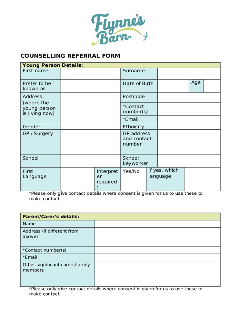 PG Referral and Intake Worksheet 3.2 ... Doc Template | pdfFiller
