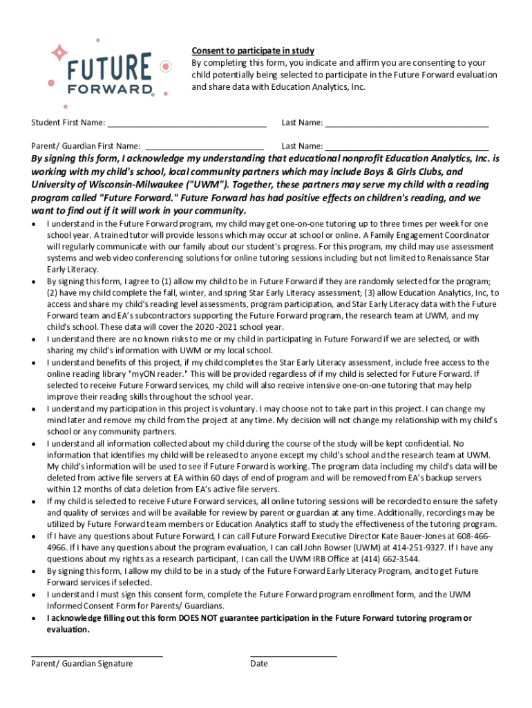 Fillable Online SAMPLE INFORMED CONSENT Informed Consent to Participate in ...CONSENT FORM TO ...