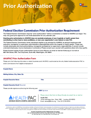 Fillable Online 2020 AHA Prior Authorization Form Fax Email Print ...