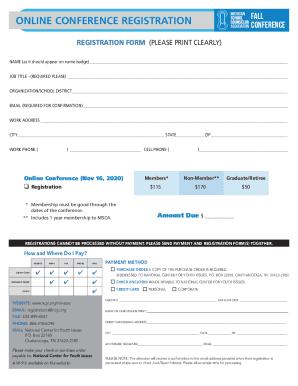Fillable Online *EARLY* REGISTRATION FORM - Georgia Educational ... Fax ...