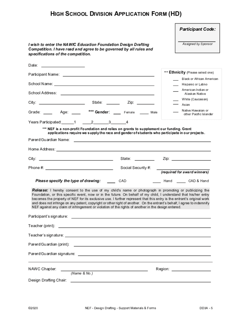 Fillable Online DESIGN DRAFTING COMPETITION - NEF-EDU NAWIC Education ...
