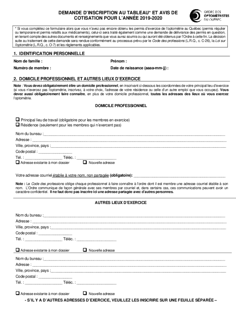 Remplissable En Ligne DOSSIER TYPE DE DEMANDE DE COTATION INSTRUCTIONS ...