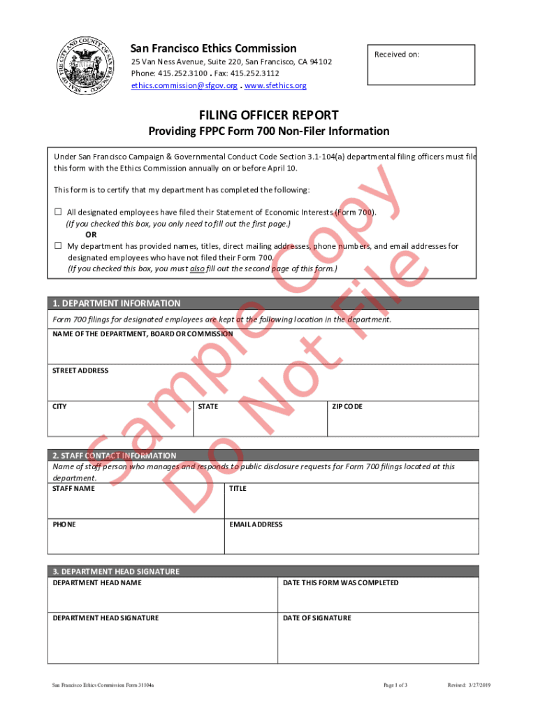 Fillable Online FILING OFFICER REPORT Fax Email Print - pdfFiller