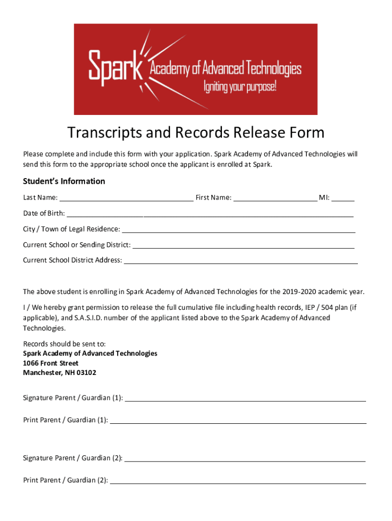 Fillable Online FREE 6+ Transcript Request Forms in PDFMS Word Fax Email Print - pdfFiller