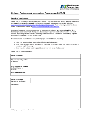 Fillable Online CEA-programmeteacher-reference-form Fax Email Print ...