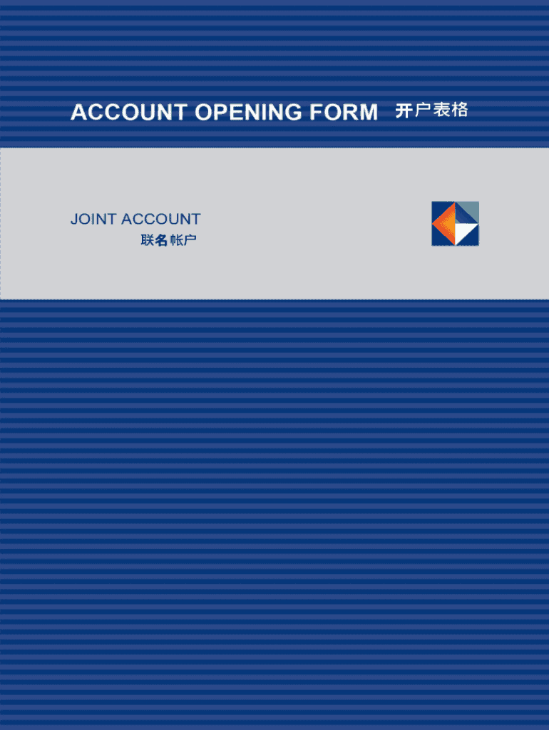 Fillable Online AC Opening form - Joint (ENG+CH) Fax Email Print ...