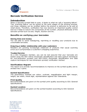 Fillable Online GS1 Singapore Barcode Verification Request Form 2018 ...