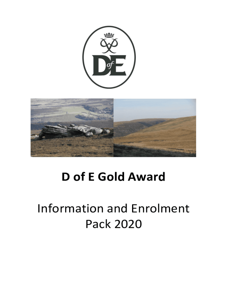 Fillable Online Gold Award Forms - Fill Out and Sign Printable PDF ...
