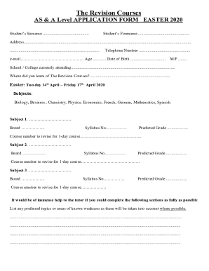 Fillable Online Application-form-AS-A Level-2020-v2 Fax Email Print ...