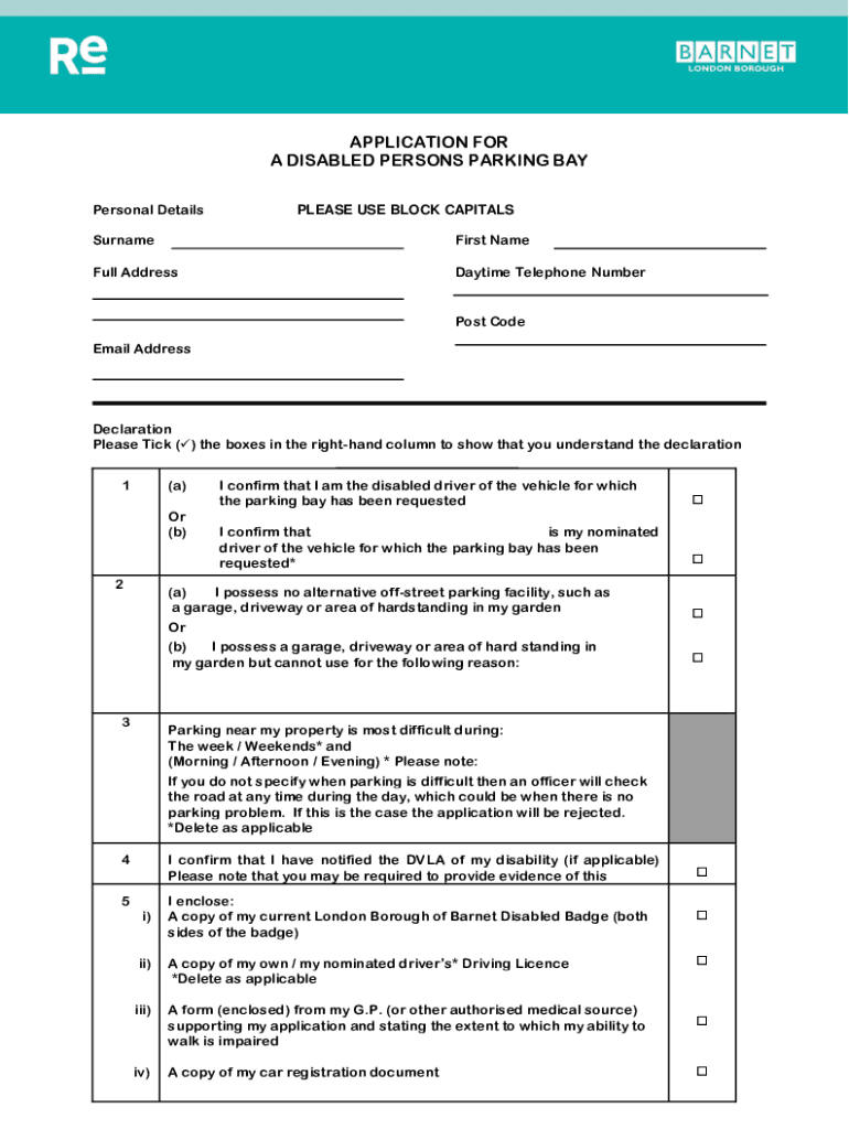 Fillable Online Disabled Person Parking Permits - Florida Department of ...