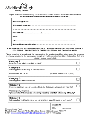 Bus Pass Application Form For Disabled - Fill Online, Printable ...