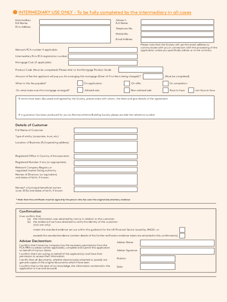 Fillable Online Mortgage Application Template - 4 Fillable Forms For ...
