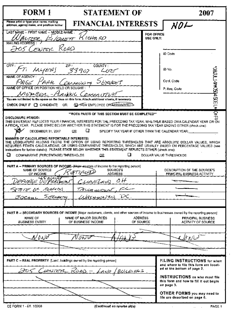 Fillable Online docs lee FORM 1 STATEMENT Fax Email Print - pdfFiller