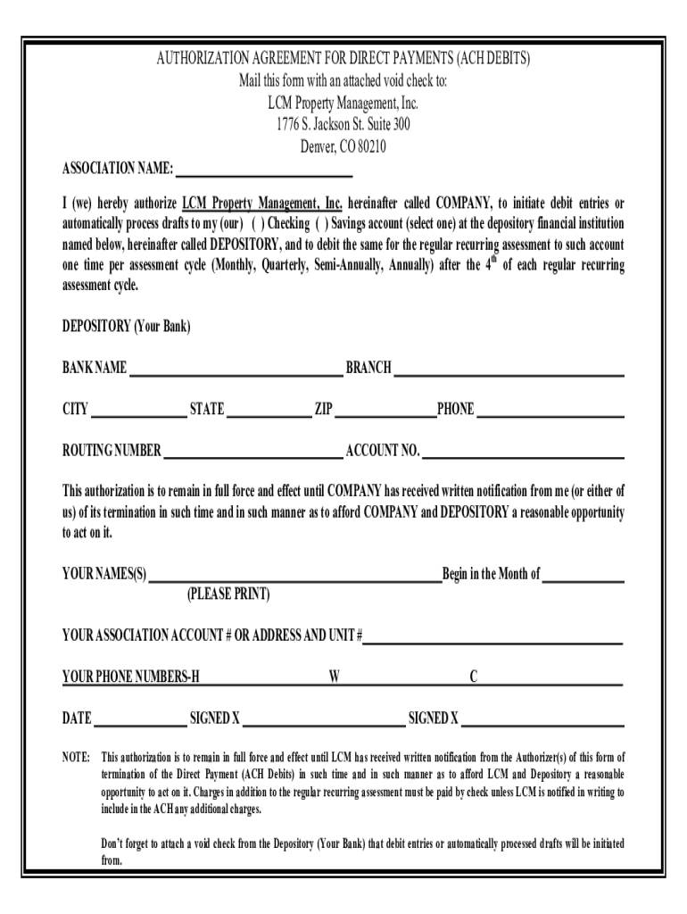 Fillable Online Mail this form with an attached void check to: Fax Email Print - pdfFiller