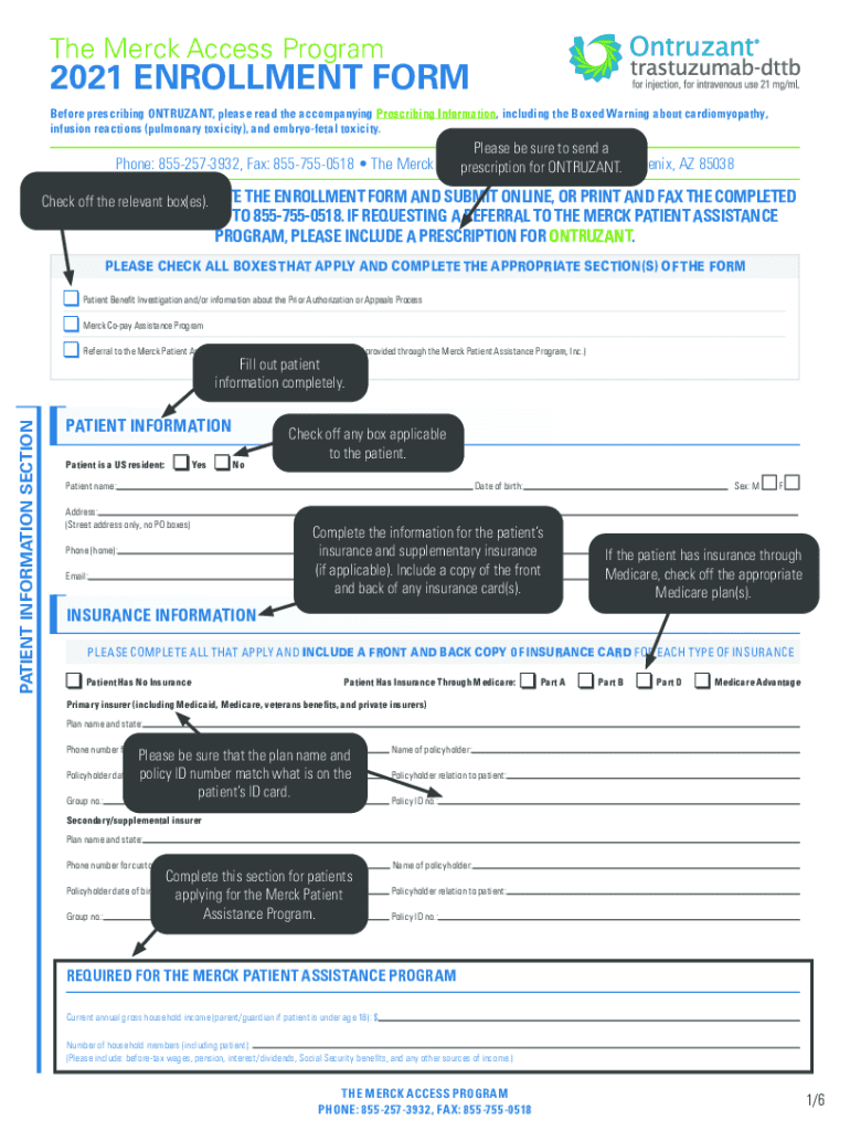 Fillable Online The Merck Access Program for KEYTRUDA (pembrolizumab ...
