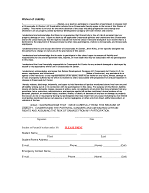 Fillable Online Waiver Of Liability - Sample ContractsFREE 10+ Sample ...