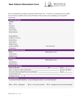 Fillable Online New Patient Form - Collaborative Healthcare Fax Email ...