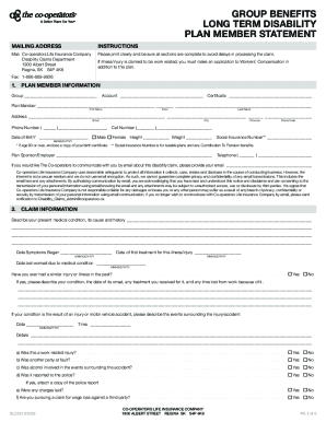 Fillable Online PLAN MEMBER GUIDE AND APPLIATION FOR LONG TERM ...