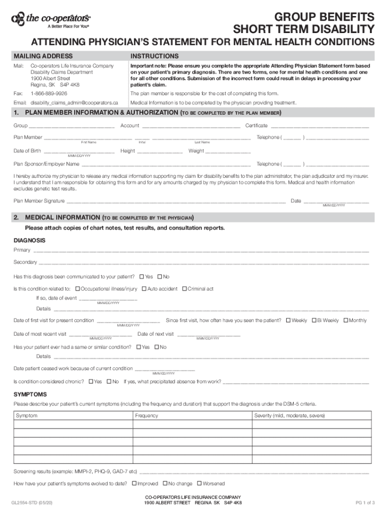 Fillable Online SHORT TERM DISABILITY CLAIMPROCESS Attention: Claims ... Fax Email Print - pdfFiller