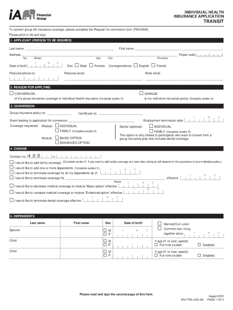Fillable Online Conversion and Portability of Life InsuranceThe ...
