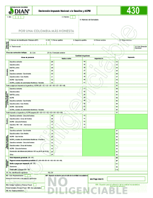 Fillable Online POR UNA COLOMBIA MS HONESTA - DIAN Fax Email Print ...