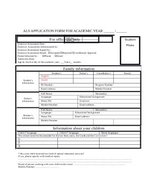 ALS Learner's Enrollment TemplateJot Doc Template | pdfFiller