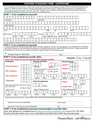 Fillable Online Information for Patients - Montefiore Medical ...