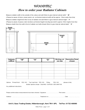 Fillable Online Measuring Guide how to measure radiator for Radiator ...