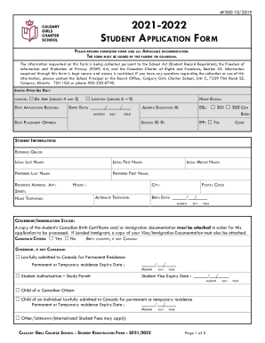 Fillable Online AF300 Student Application Form.pdf Fax Email Print ...