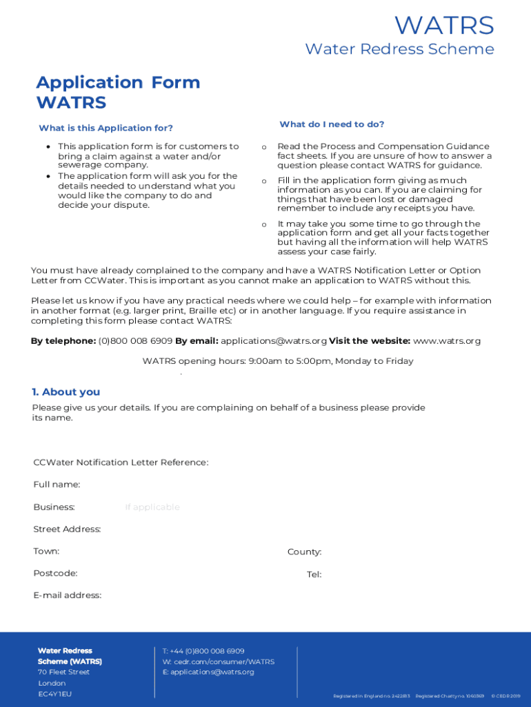 Fillable Online Conciliation Scheme Application Form - CEDR Fax Email ...